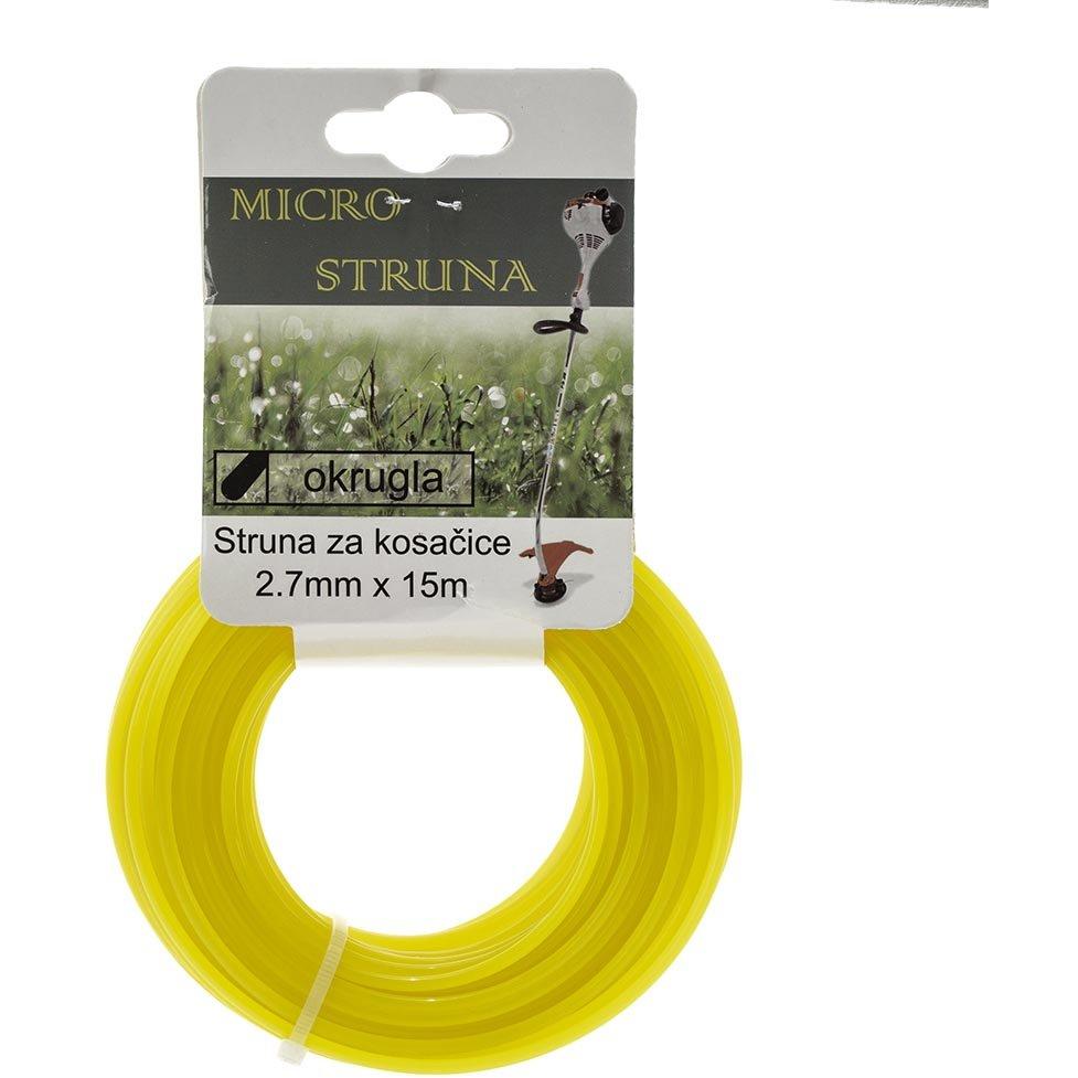 Struna za trimere za travu 2.7mm x 15m Okrugli presek