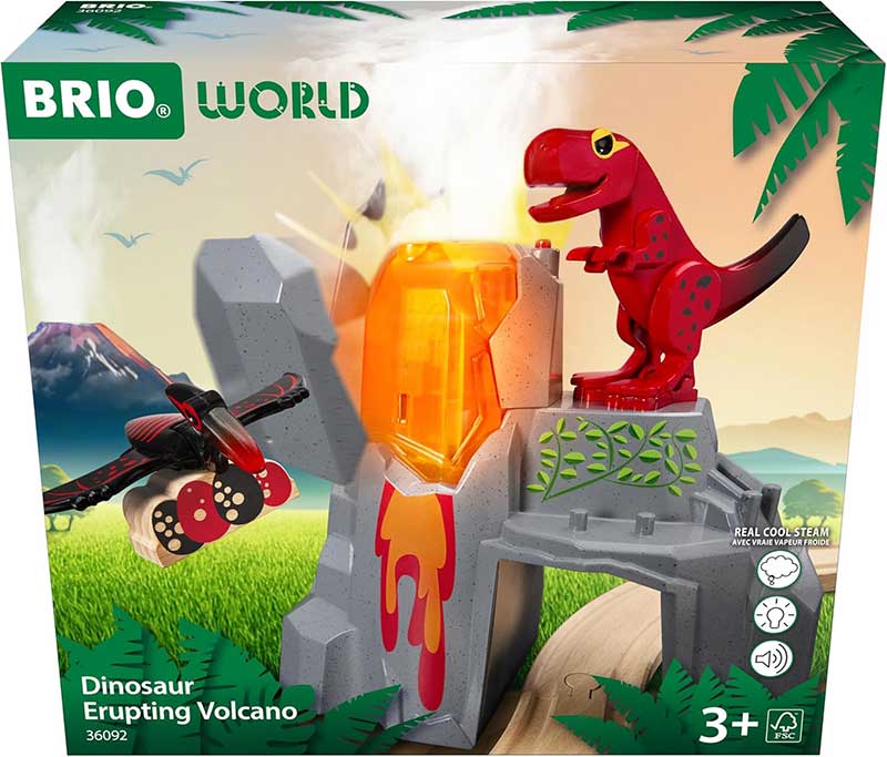 BRIO Dodatak za prugu Dinosaurus i vulkan koji eruptira 36092
