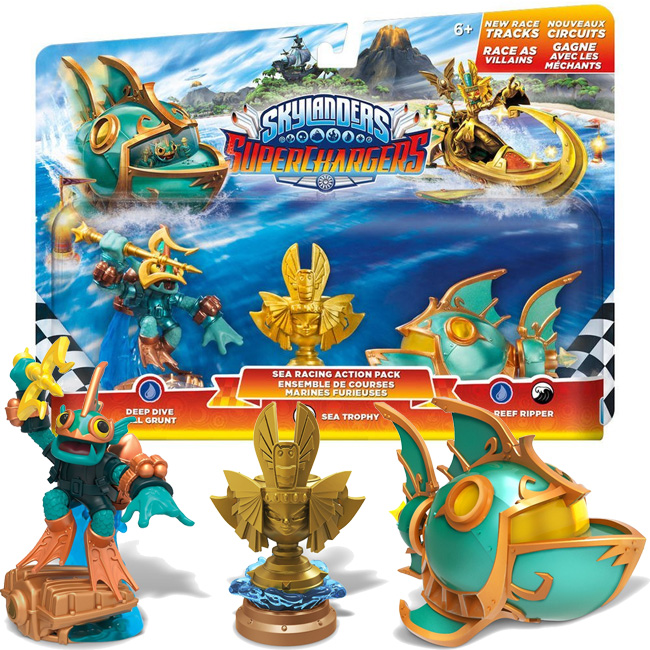 Skylanders SuperChargers Racing Sea Pack Tri figure 87577EUG