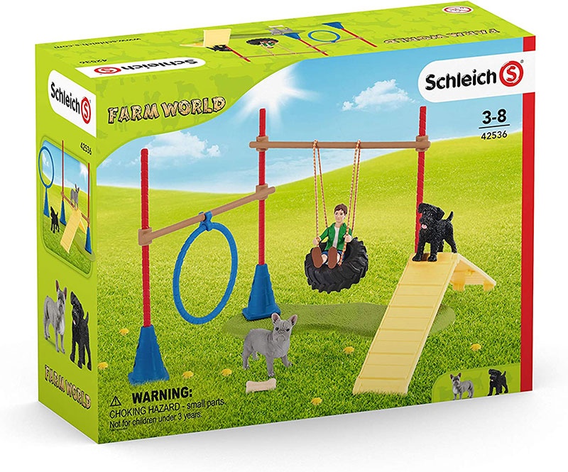 Schleich figurice Domaće životinje - Agiliti trening pasa 42536