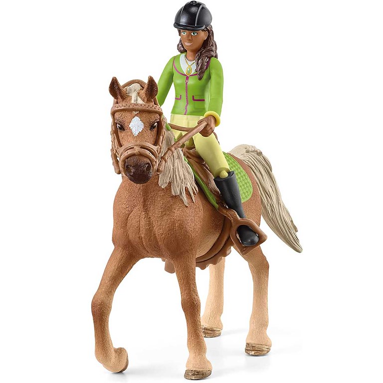 Schleich® Horse Club figure Konj sa jahačem - Sarah and Mystery 42542