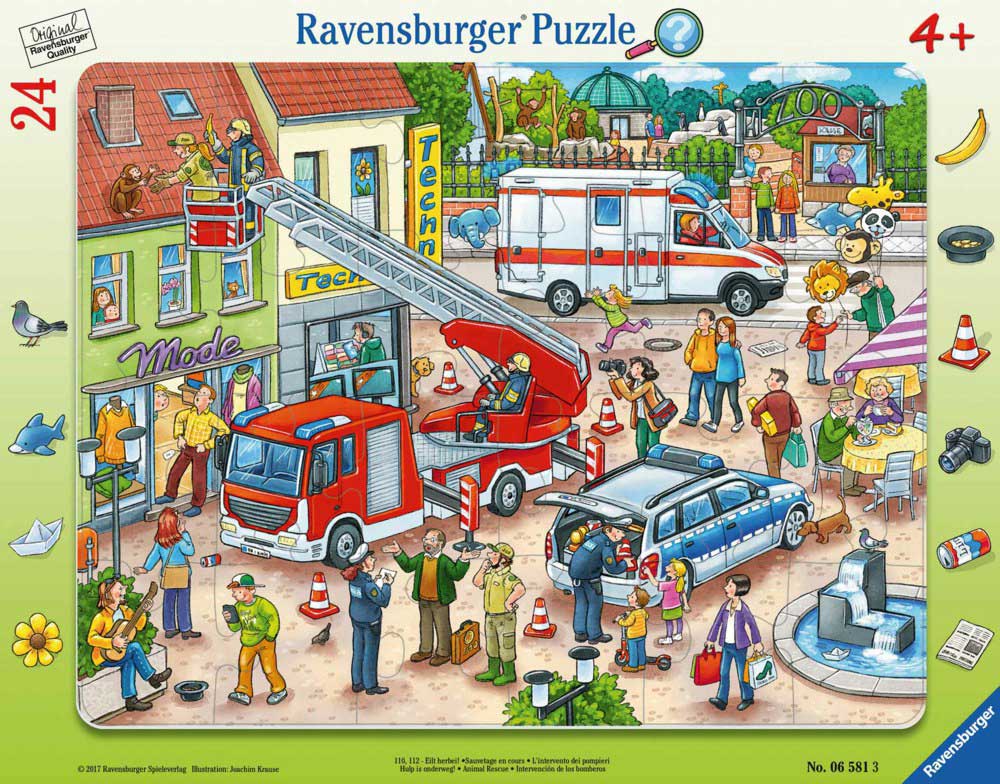 Ravensburger puzzle 24 dela - Spasavanje životinja 06581