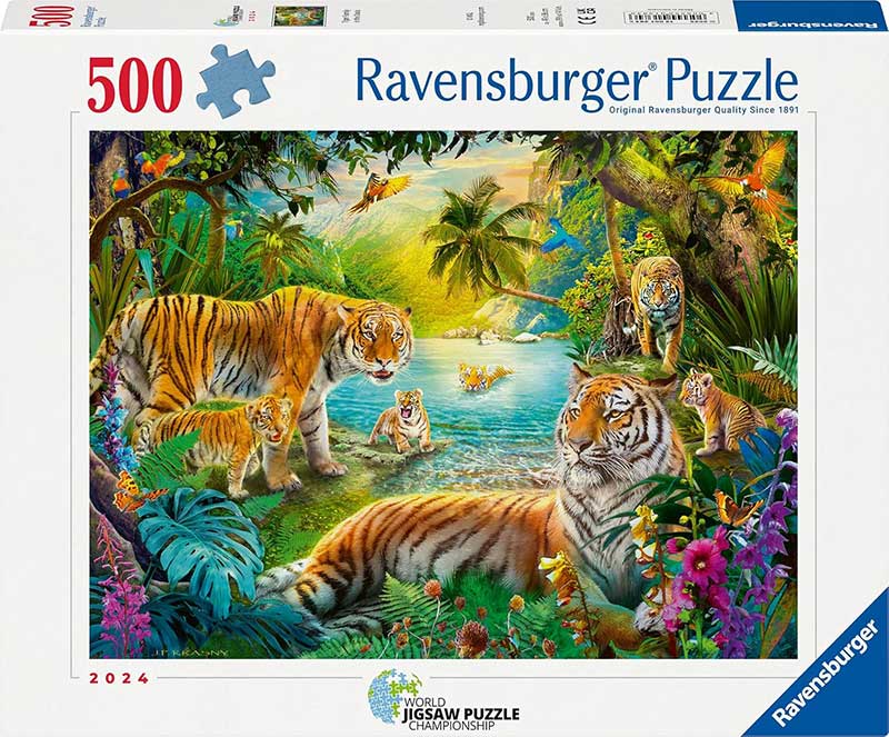 Puzzle slagalica 500 delova Tigrovi u oazi 12001384