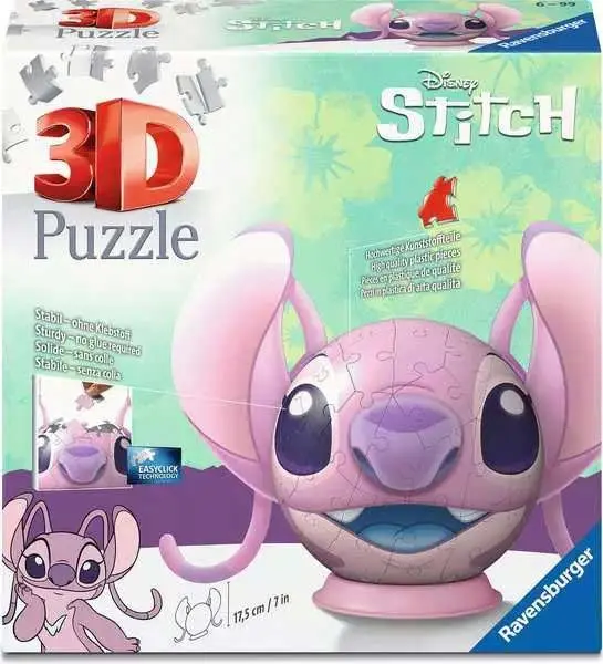 3D Puzzle slagalica 72 dela Disney Stitch Angel Ravensburger 11639