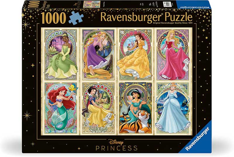 Puzzle 1000 delova Disney Princess Art Nouveau Ravensburger 12000497