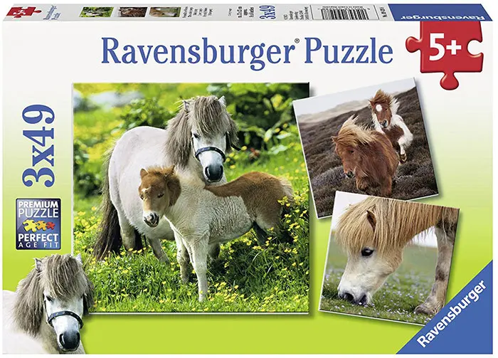 Ravensburger puzzle Dečije puzle - 3x49 - Životinje - Konji - Friendly Ponies 3x49 delova RA09428