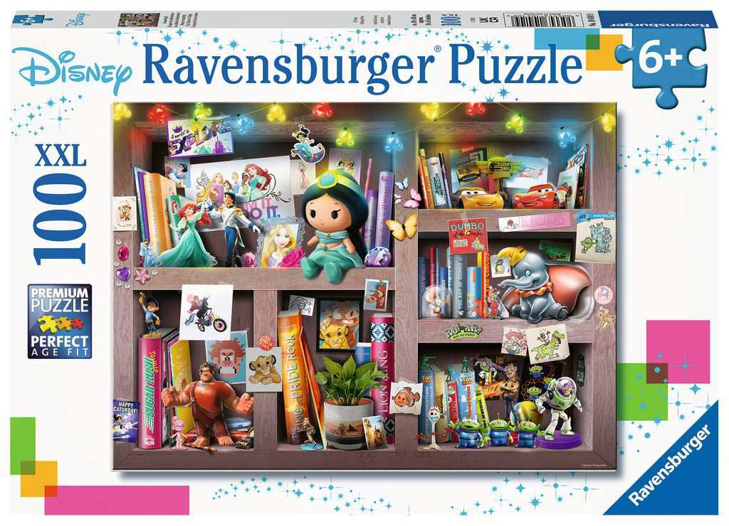 Puzzle 100 delova Disney polica Ravensburger 10410