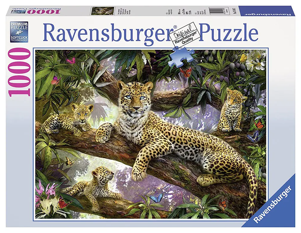 Ravensburger puzzle Životinje - Leopard Family 1000 delova RA19148