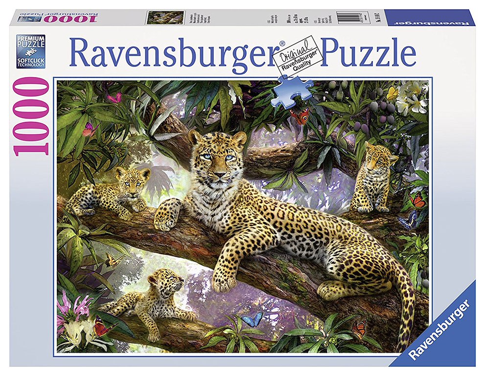 Ravensburger puzzle Životinje - Leopard Family 1000 delova RA19148