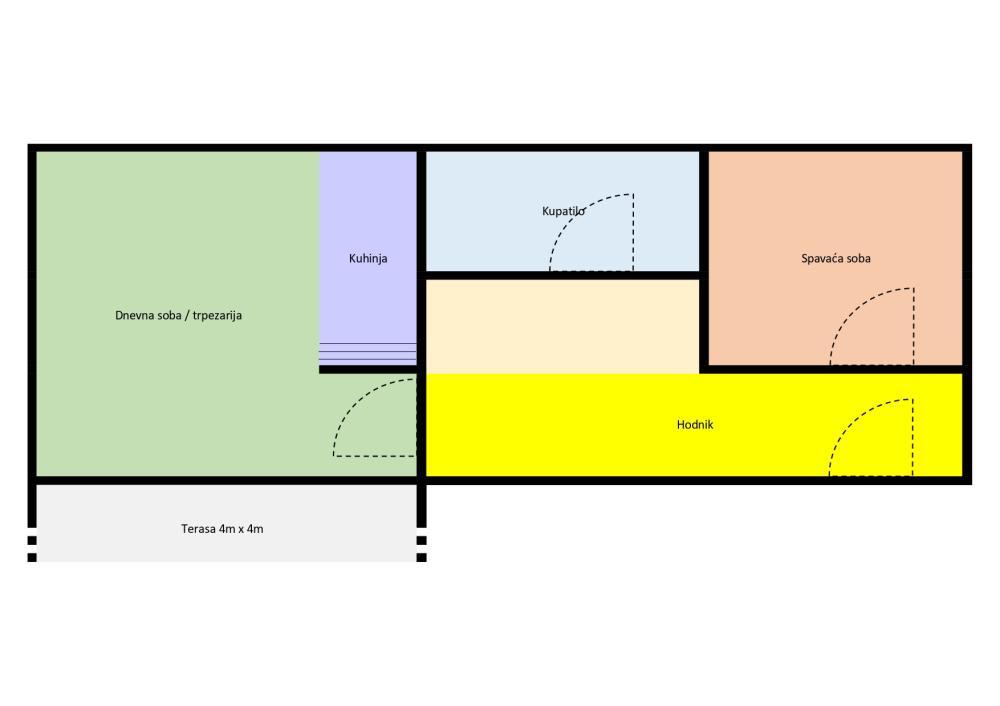 Starine Novaka 3, Dvosoban stan za izdavanje, 56m2, 550€