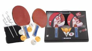 Set za stoni tenis reketi+loptice+mrežica MN18468
