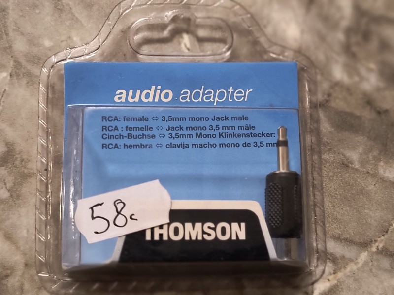 THOMSON Audio adapter mono djek RCA 58c