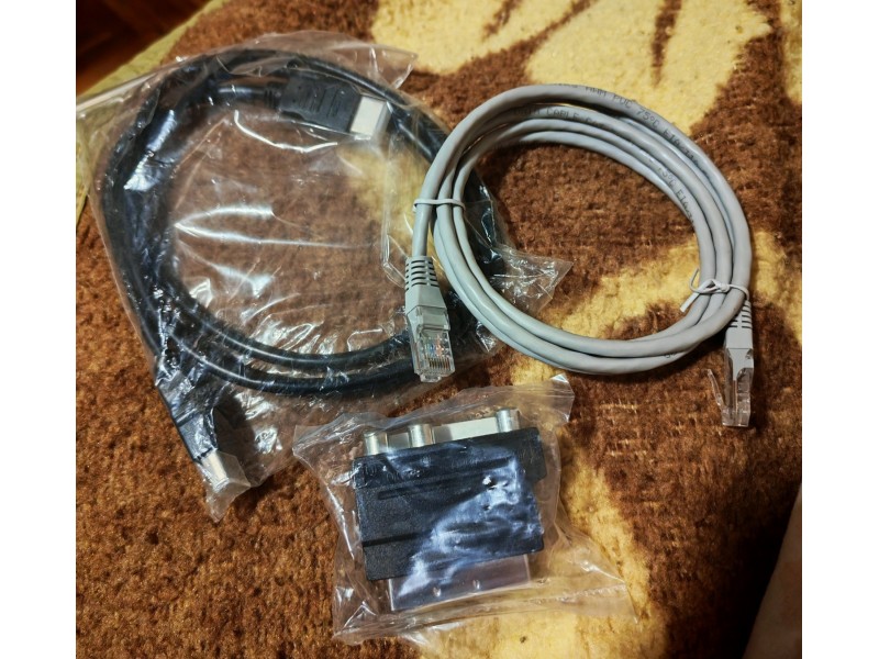 Komplet HDMI, UTP LAN i SCART ČINČ adapter... NOVO