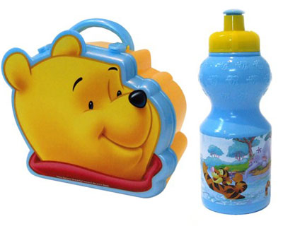 Disney Set za užinu Winnie the Pooh - kutija i boca SR31172+SR31132