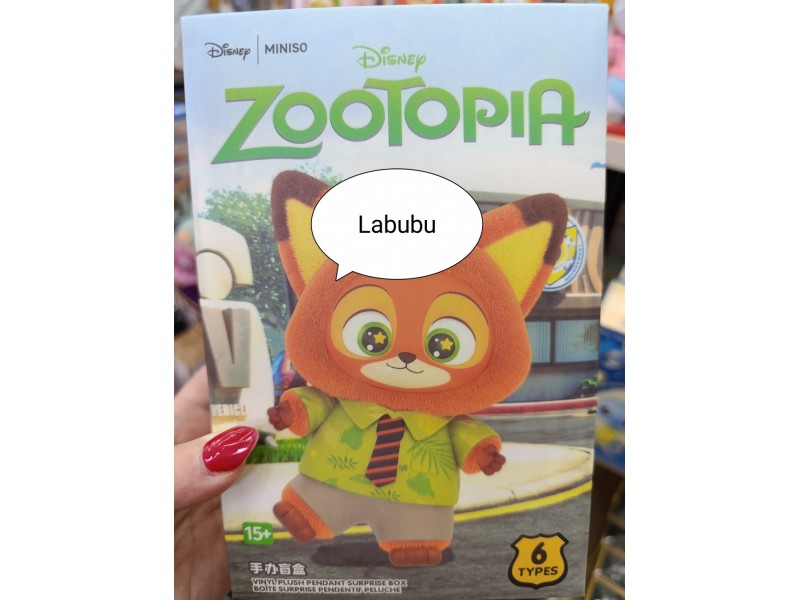 Zootopia labubu NOVO