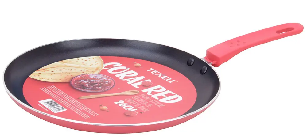 Tiganj za palačinke Texell Coral Red 26 cm TPCR-P26