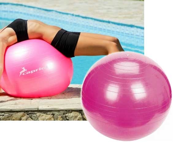 Lopta za pilates Pink 65cm 291358-P
