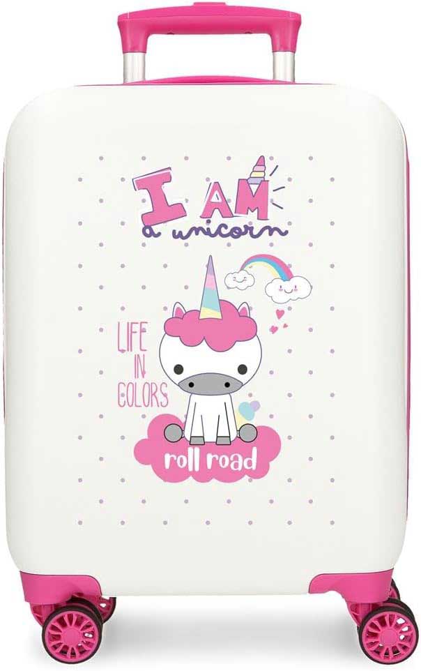 Dečiji ABS kofer 50cm Roll Road I am a unicorn white 40713