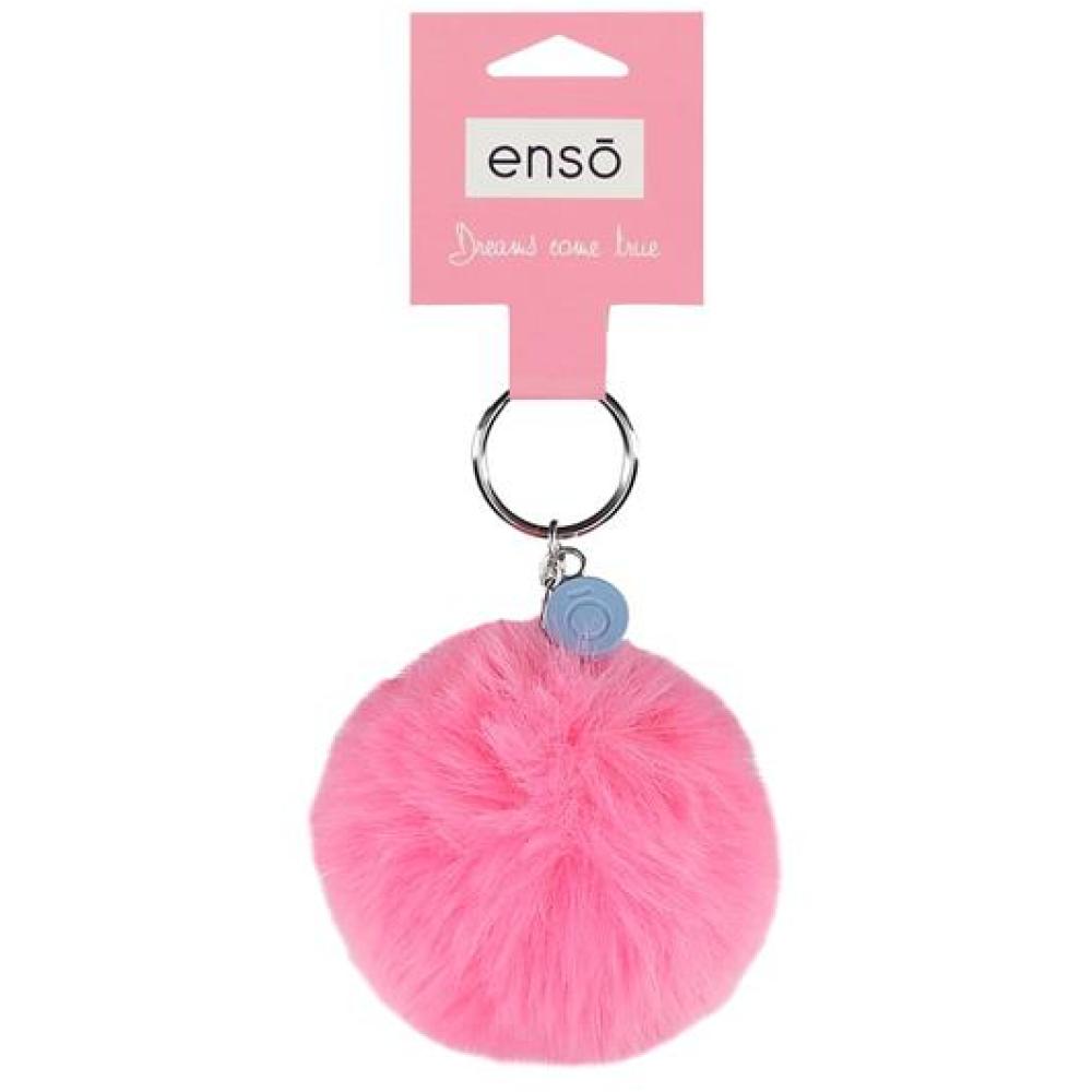 Privezak za ključeve torbu ranac Enso Pompon pink 97402