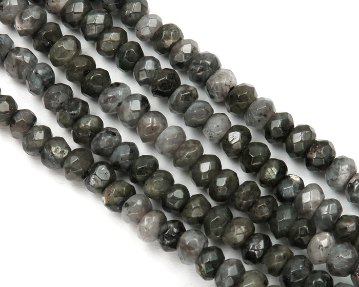 KAM_Candy Jade (10) 3x4mm Dark Grey – Facetovane rondele (30kom)