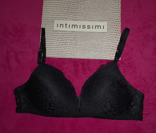 Intimissimi crni cipka forma bez žice 85B NOVO!%