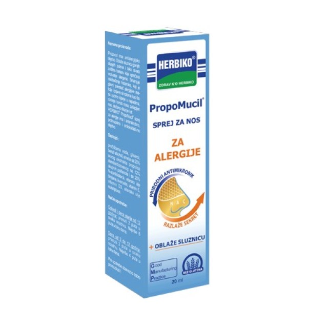 HERBIKO PROPOMUCIL SPREJ ZA NOS ZA ALERGIJE 20ML