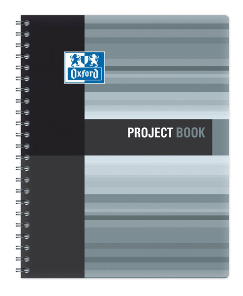 Sveska Oxford Student Project book 233x298mm kvadratići 06XS4 Grey