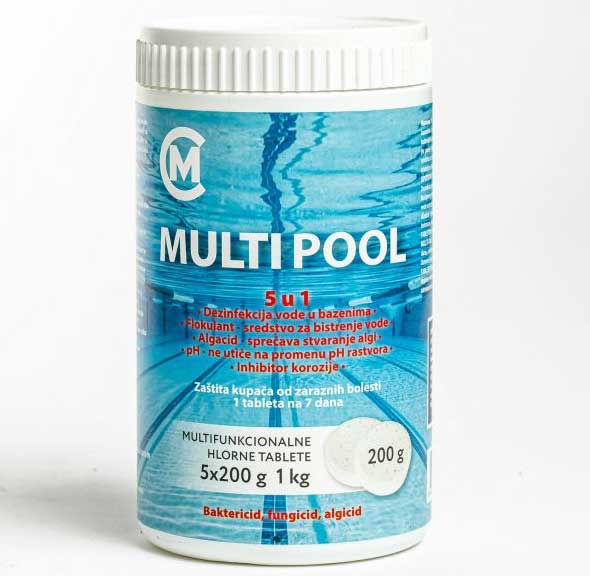 Hlorne tablete za dezinfekciju vode u bazenu Multi-Pool 1kg
