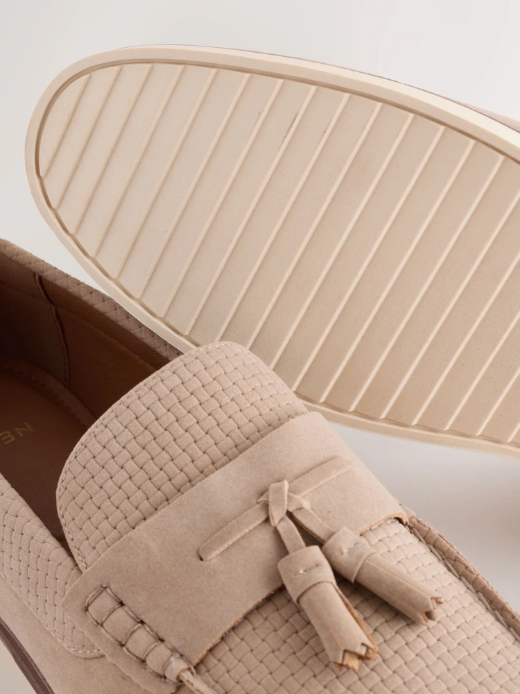 Light Boja kamena - Reljefni Tassel Mokasine