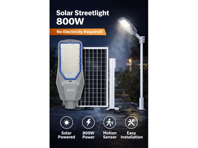 Solarna LED ulična lampa 800W