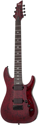 Schecter C-7 Apocalypse Red Reign 7-žičana električna gitara