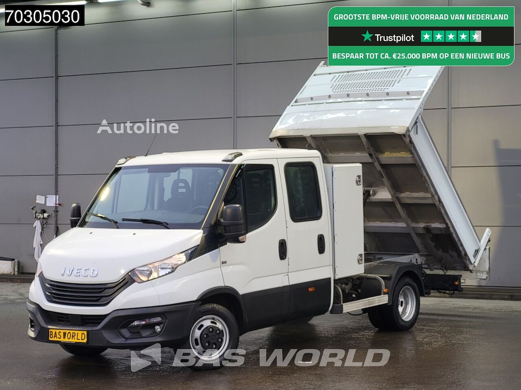IVECO Daily 35C14 Dubbel Cabine Kipper met Kist Dubbellucht 3,5t Trekg kamion kiper < 3.5t