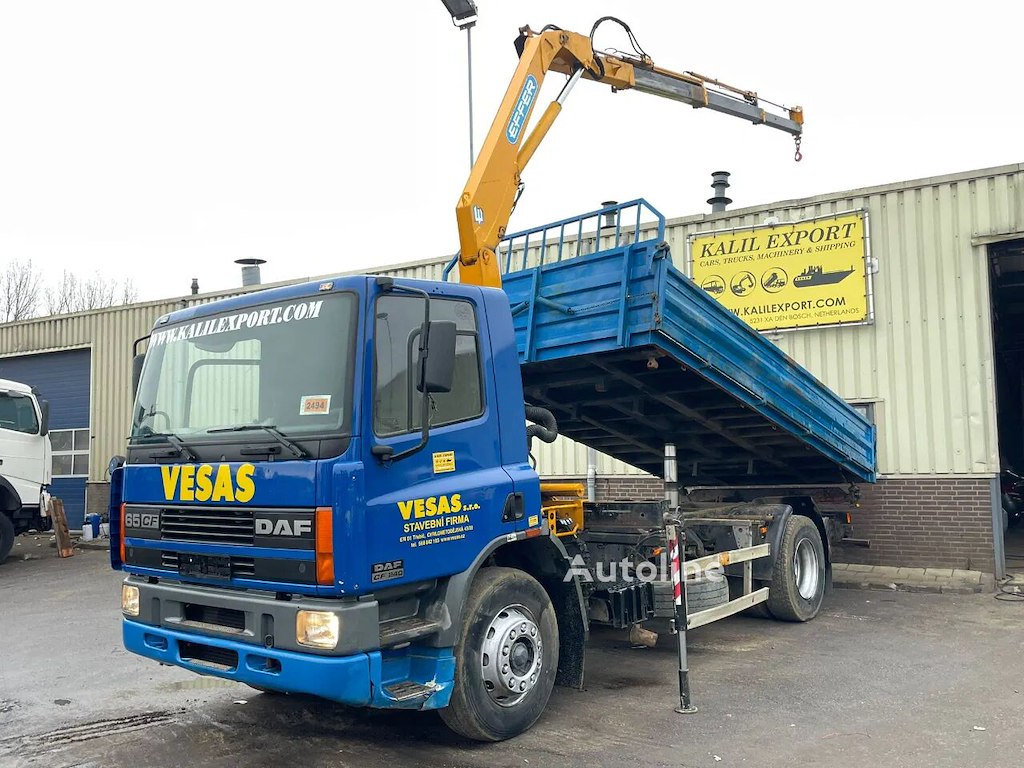 DAF CF 65 .240 Euro 2 Manual Mech Pump Tipper + Crane Full steel TOP kiper