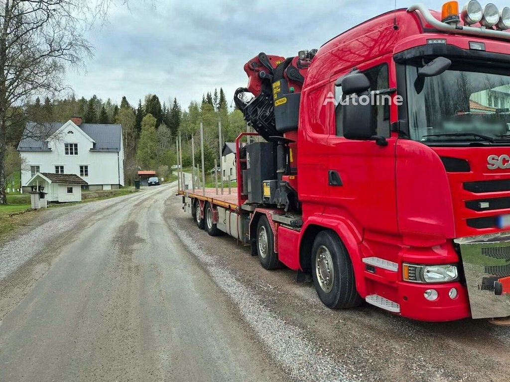 Scania R450 *8x2 *PALFINGER PK 92000 *JIB *WINCH *INSPECTED kamion s ravnom platformom