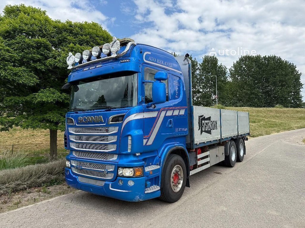 Scania R730LB6X4HSA V8 6X4 Retarder 2012 Low km kamion s ravnom platformom