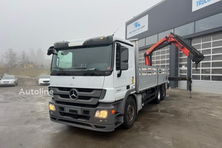 Mercedes-Benz Actros 2544 6x2 Palfinger 18002-5 kamion s ravnom platformom