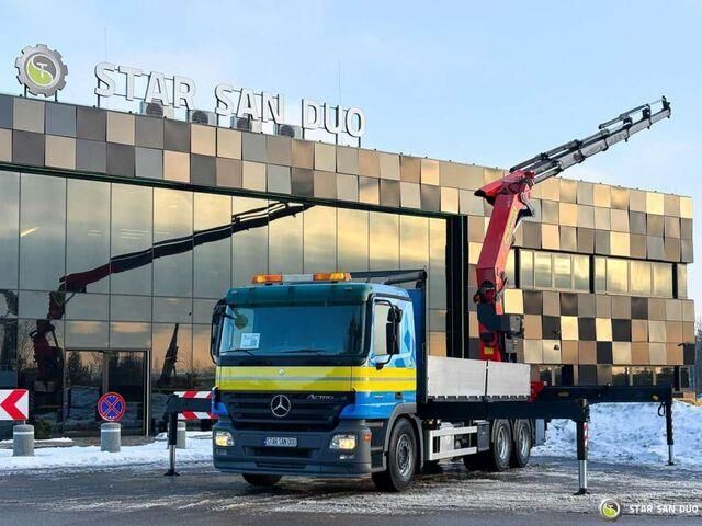 Mercedes-Benz MERCEDES BENZ ACTROS 3344 6x4 Palfinger PK 44002 kamion s ravnom platformom