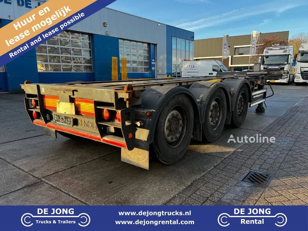 Renders Euro 800 3DFCST / Container Chassis / 45FT / 1x Lift Axle / 2x E poluprikolica za prevoz kontejnera