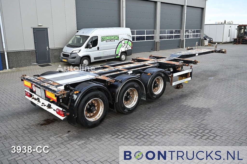 D-Tec FT-43-03V | 2x20-30-40-45ft HC * LIFT AXLE * ADR * 3x EXTENDABLE poluprikolica za prevoz kontejnera