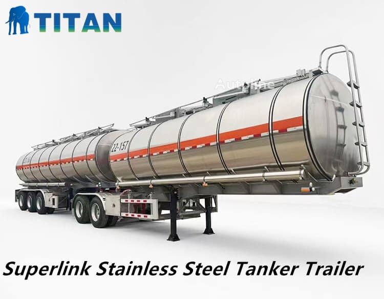 Nova Titan Superlink Stainless Steel Tanker Trailer for Sale cisterna za goriva i maziva