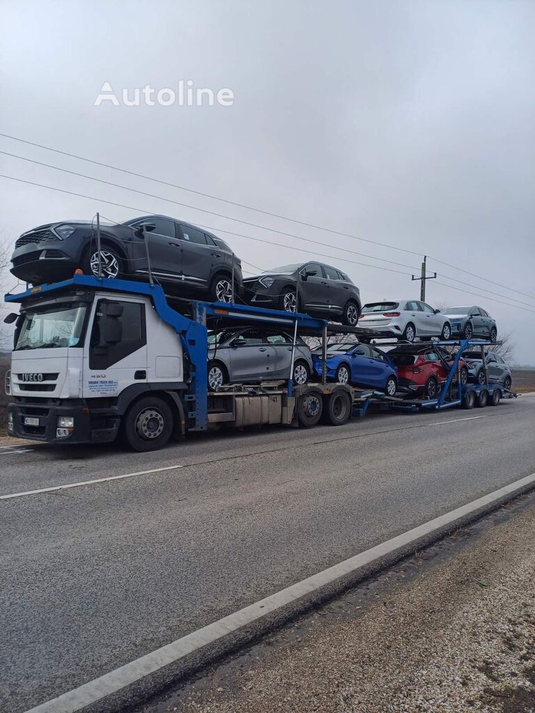 IVECO Stralis 450 autotransporter + prikolica autotransportera