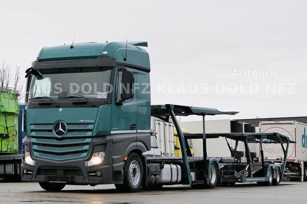 Mercedes-Benz Actros 1848 - Car transport truck with trailer autotransporter + prikolica autotransportera