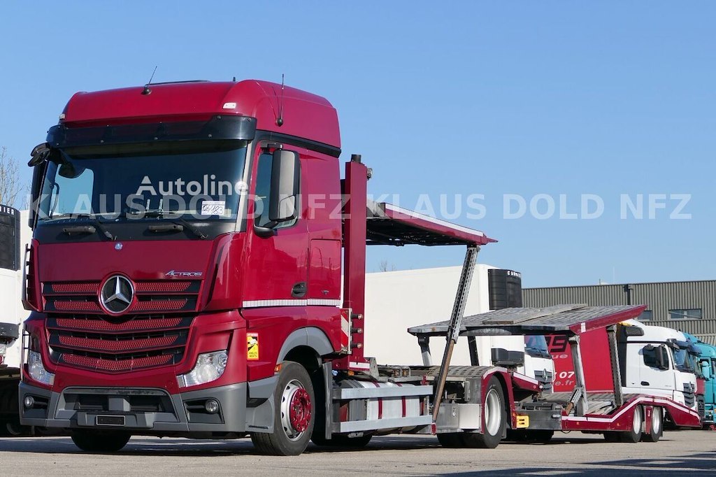 Mercedes-Benz Actros 1842 - Car transport truck with trailer autotransporter + prikolica autotransportera