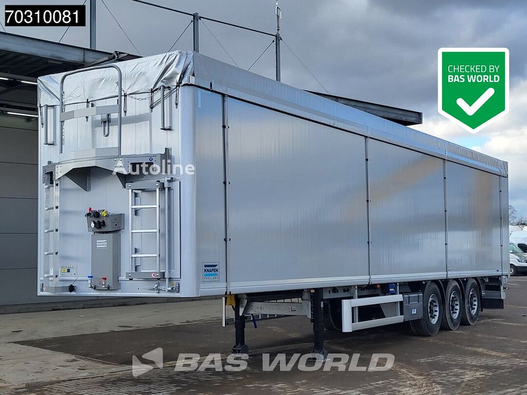 Nova Knapen Trailers K100 NEW 92m3 10mm Liftachse poluprikolica sa pokretnim podom