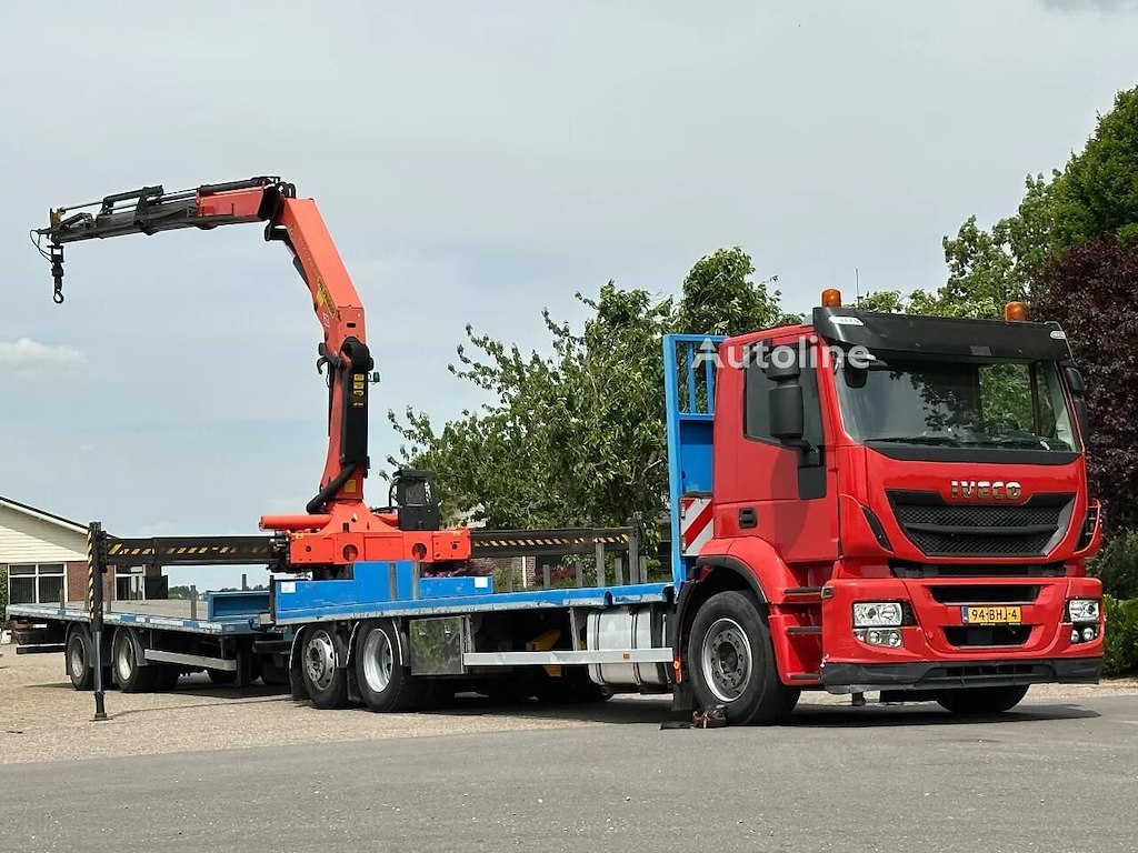IVECO Stralis 420 kamion platforma + prikolica platforma
