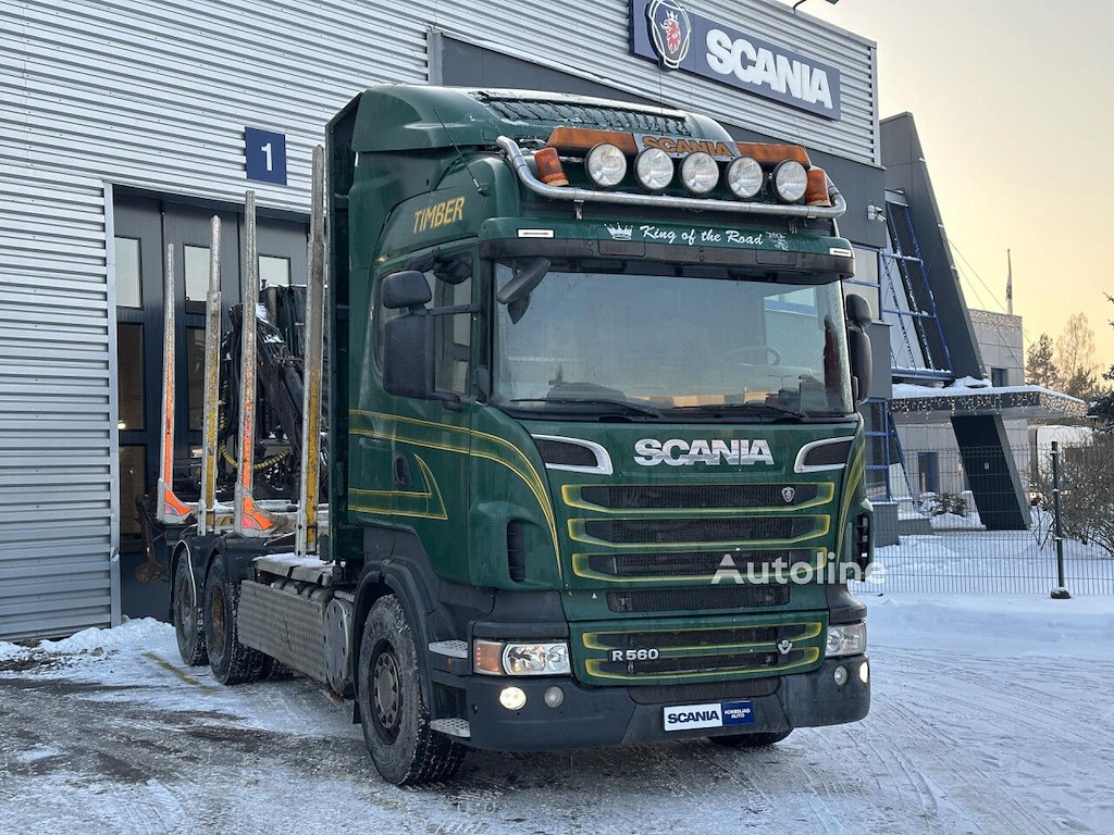 Scania R 560 LB HNB kamion za prevoz drva