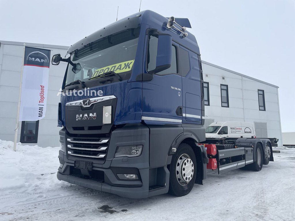 MAN TGX 26.510 6x2-4 LL CH vozilo za prevoz kontejnera