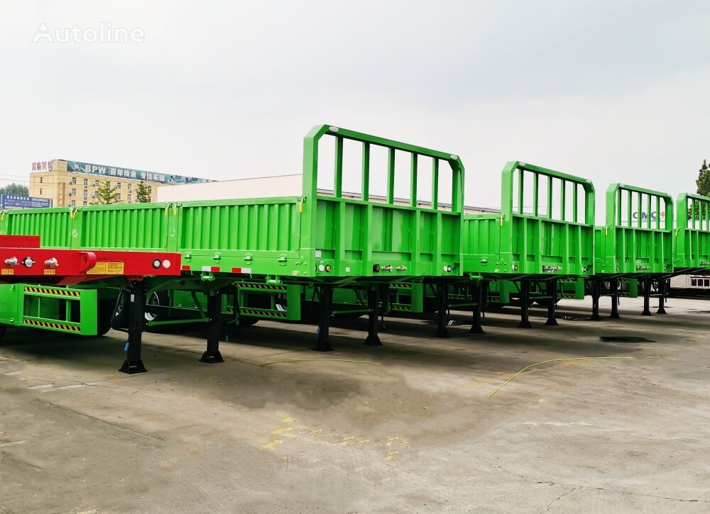 Nova Titan 40ft Flatbed Semi Trailer Equipment with Side Walls Price poluprikolica za prevoz zrna