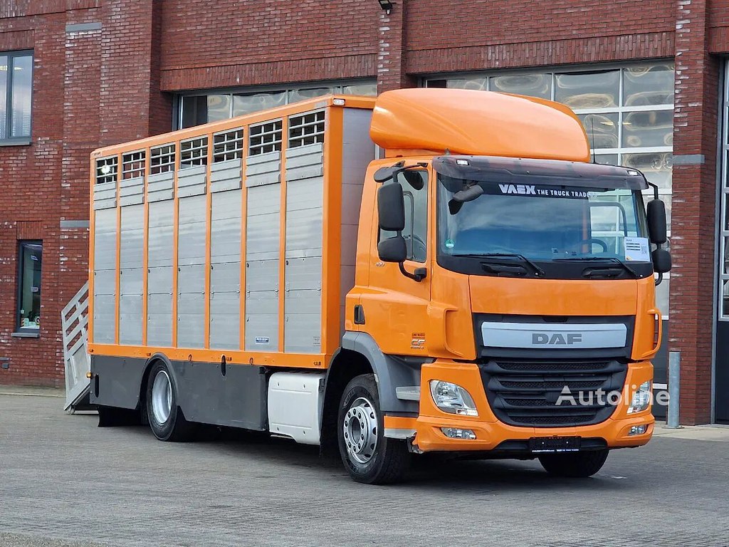 DAF CF 400 4x2 - Menke Livestock 1 deck 16.48M2 - Euro 6 - Manual ge kamion za prevoz stoke