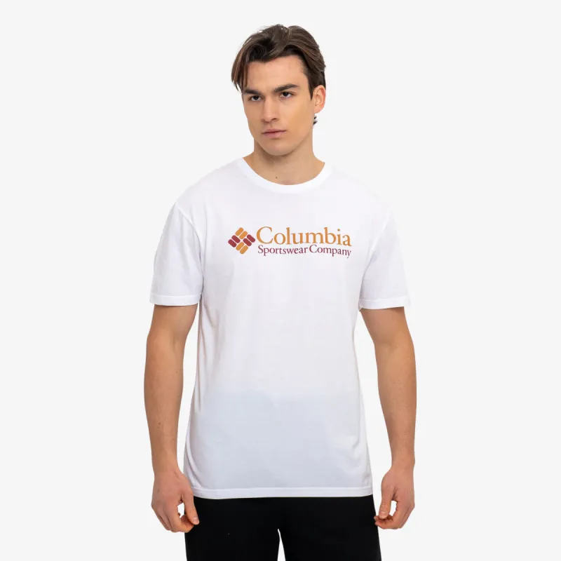 Columbia CSC Basic Logo Tee-White, CSC Retr
